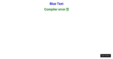 Typescript Codesandbox