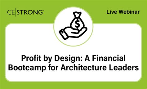 profit by design a financial bootcamp for architecture leaders ce