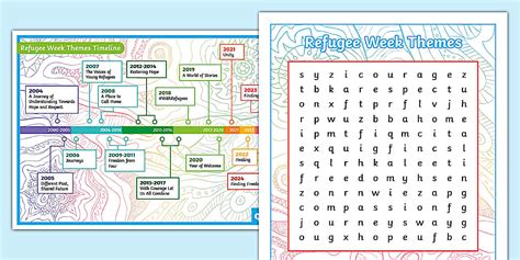 Refugee Week Themes Word Search