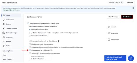 Otp Verification Woocommerce Checkout Form Wordpress