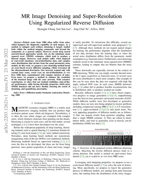 mr image denoising and super resolution using regularized reverse