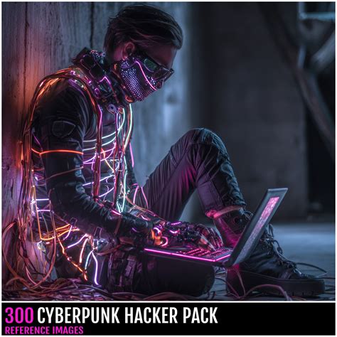 Artstation 300 Cyberpunk Hacker Pack