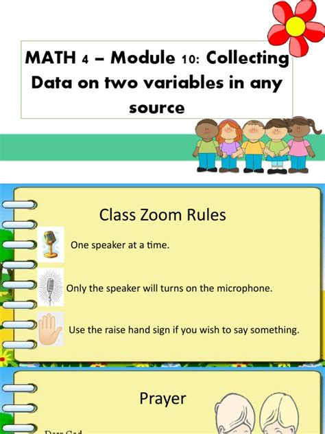 Math 4 Module 10 Collecting Data On Two Variables In Any Source Pdf