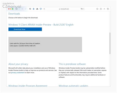 윈도우 11 Arm Iso 이미지 다운로드하는 방법 Insidebox