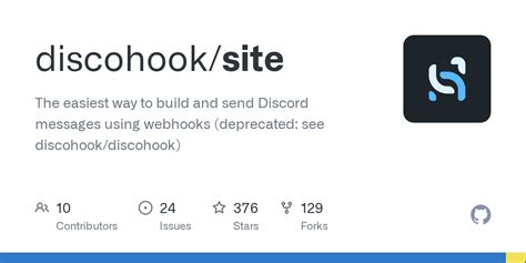 GitHub Discohook Site The Easiest Way To Build And Send Discord Messages Using Webhooks