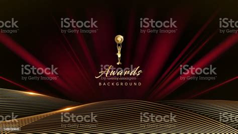 골든 레드 레이 상 배경입니다 희년의 밤 장식 초대장 무대 그래픽 웨딩 엔터테인먼트 할리우드 볼리우드 나이트 우아한 럭셔리 조명 우아한 빛 현대 템플릿 인증서 상에 대한