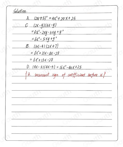 solved 9 which mathematical statement is not correct a 2x 5 2 4 2