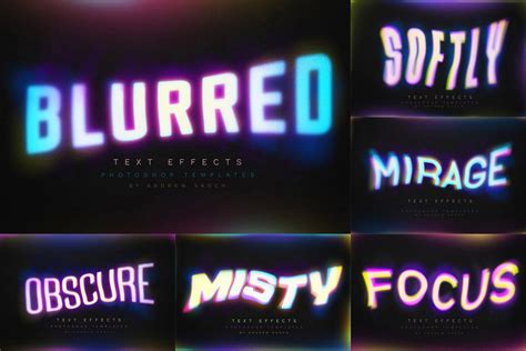 Gradient Blurred Text Effect Graphic By Sko4 · Creative Fabrica