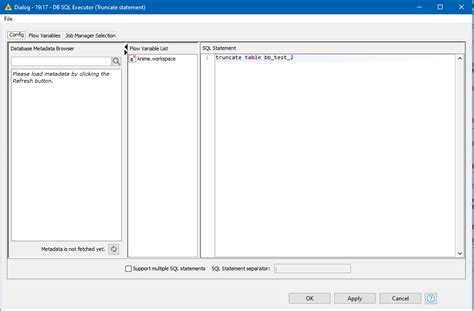 oracle database and db merge node knime analytics platform knime