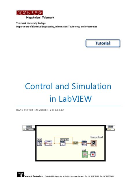 Control And Simulation In Labview Pdf Control Theory Matrix