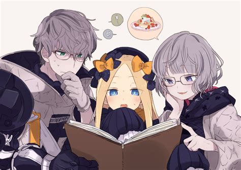 Safebooru 1boy 2girls Abigail Williams Fate Blonde Hair Blue Eyes