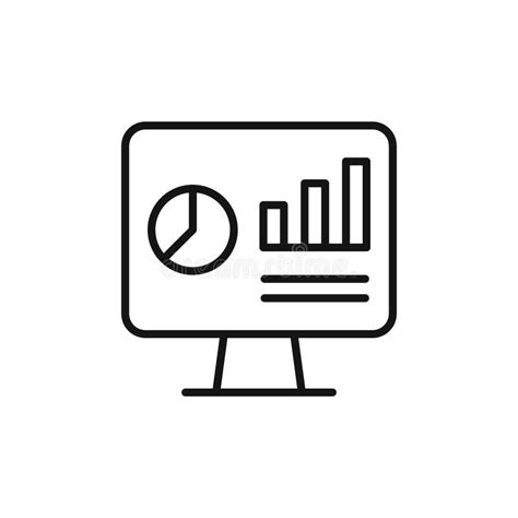 Analytics Dashboard Icon Ideal For Data Tracking Stock Vector