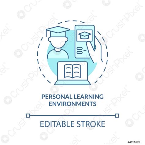 Persoonlijke Leeromgevingen Turquoise Concept Pictogram Stock Vector 4816576 Crushpixel