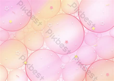 Fantasy Bubbles Simple Star Bubble Gradient Background Psd Free