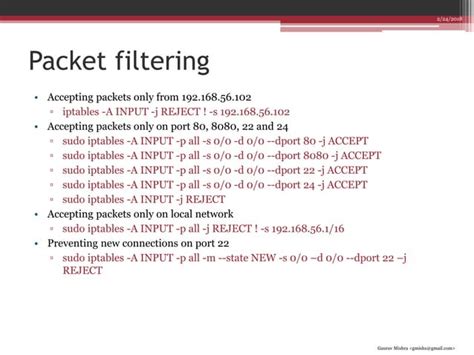 firewall and iptables ppt