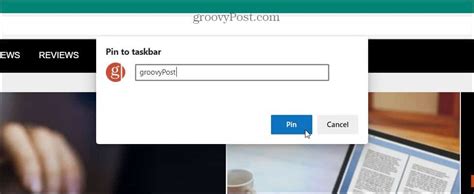 Pin Websites To The Windows Taskbar From Microsoft Edge