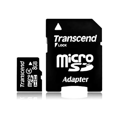 Transcend Standard Sd Class 2 8gb Memory Card Black Techinn
