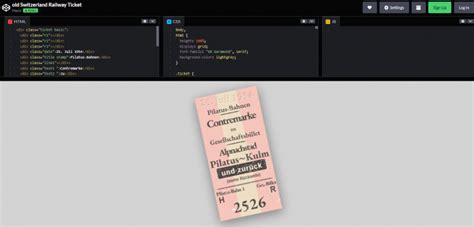 CSS Tickets Examples WebTopic