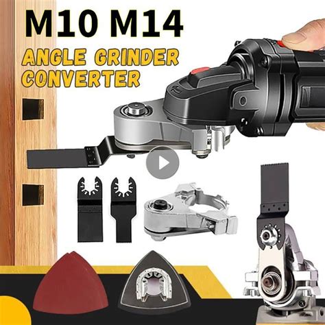 M10 M14 앵글 그라인더 변환 범용 헤드 어댑터 100mm 115mm 125mm 앵글 그라인더 폴리셔 연마 진동 공구