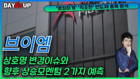 브이엠 주가전망 상호변경 이슈와 24년 상승모멘텀 2가지 예측 Youtube
