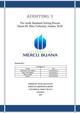 The Audit Standards Setting Process PDF