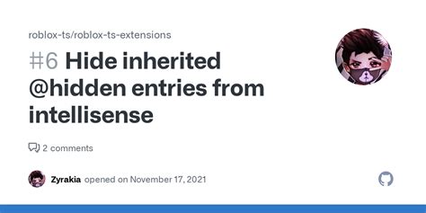 Hide Inherited Hidden Entries From Intellisense Issue Roblox Ts Roblox Ts Extensions