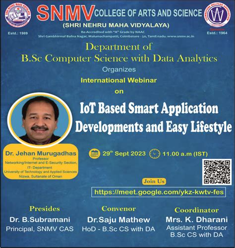IoT Smart Application Developments And Easy Lifestyle Shri Nehru Maha Vidyalaya
