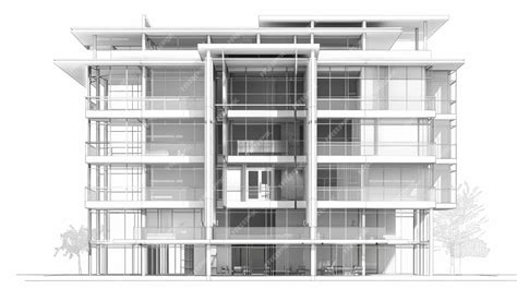 A Modern House With A Curved Facade And A Curved Staircase Premium Ai Generated Image