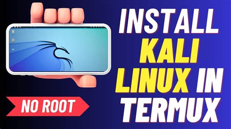 install kali linux in termux no root 2023 youtube