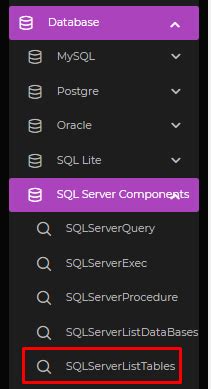 SQL Server List Tables - Gaia Nocode