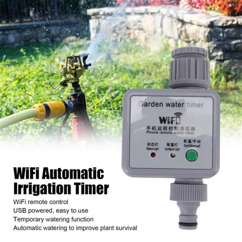 Smart Sprinkler Water Timer Automatic Watering รโมทคอนโทรล USB Power Supply Irrigation Timer