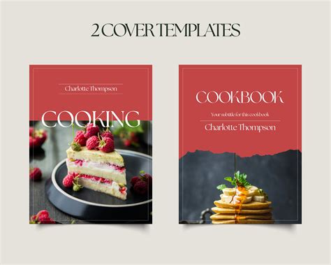 Editable Cookbook Template Printable Recipe Book Template Diy Cooking Planner Digital