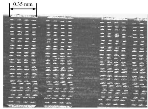Microscopic View Of Pcb Cross Cut Of Finished Pcb Taken From Coupon