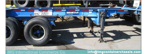 Used 20 Foot Slider Container Chassis Img International Commerce Co