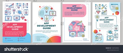 App Development Guide Brochure Template Mobile Vector De Stock Libre De Regalías 1540763954