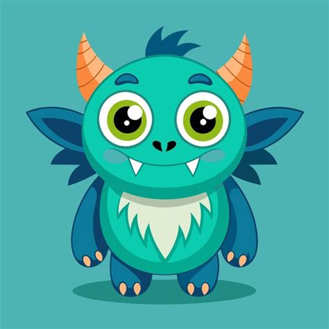Premium Vector Tiny And Cheerful Small Monster Cartoon Vector