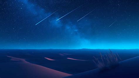 Starry Night Desktop Wallpaper Nature 4k Desktop Wallpaper