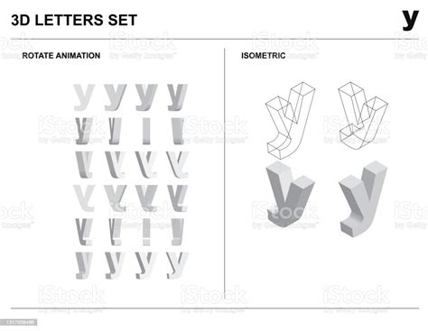 3d Y 알파벳 문자 세트 Isometric 와이어 프레임 벡터 3차원 형태에 대한 스톡 벡터 아트 및 기타 이미지 3차원