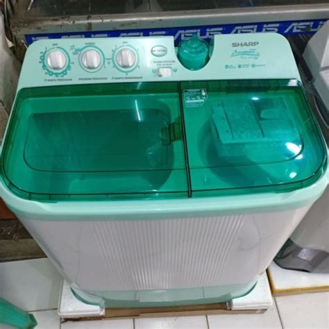 Jual Mesin Cuci 2 Tabung Sharp Est 1070 Sj 10 Kg Aqua Magic Garansi