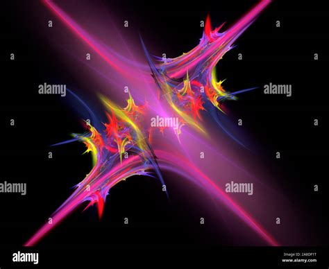 Bright Fractal Abstraction This Image Was Created Using Fractal Generating And Graphic