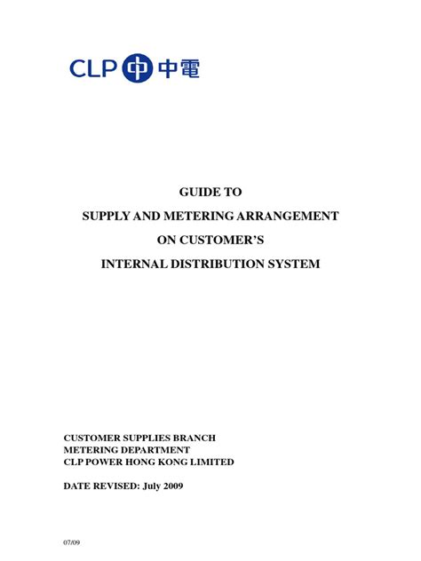 Clp Supply And Metering Guide Pdf Electrical Wiring Mains Electricity