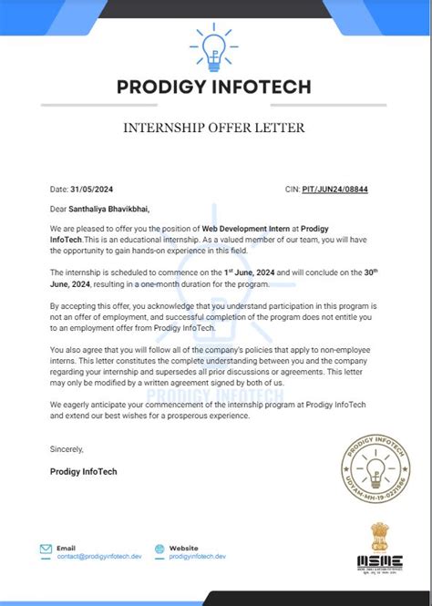 Bhavik Santhaliya On Linkedin Internship Webdevelopment