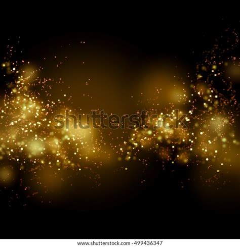 금가루가 별 배경에 빛난다은하계 스톡 일러스트 499436347