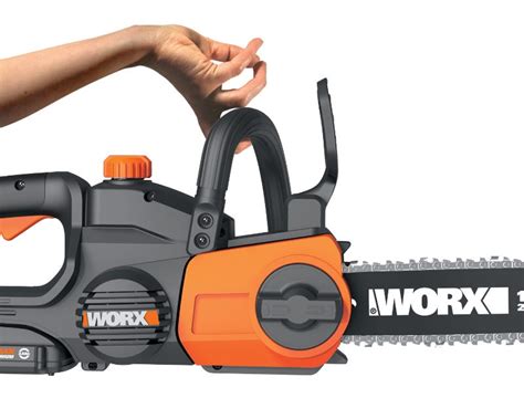 V Cordless Chainsaw Auto Tension Wg Worx