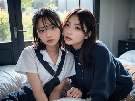 Lesbian Girls Seaart Ai