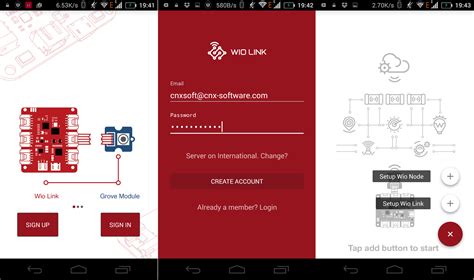 Getting Started With Wio Link Starter Kit Visual Programming Android
