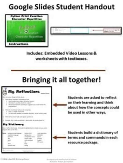 Python Print Function Editable Coding Project Worksheets Videos Tpt