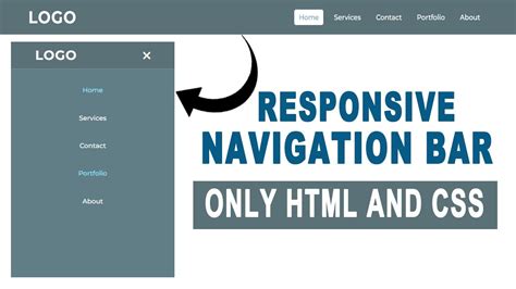 Responsive Navbar Tutorial Using Html Css How To Make A Responsive
