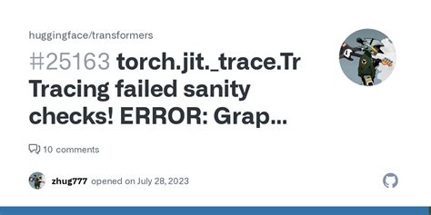 Torch Jit Trace Tracingcheckerror Tracing Failed Sanity Checks Error Graphs Differed Across