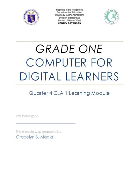 Grade 1 Cla Module Quarter 4 Pdf World Wide Web Internet And Web
